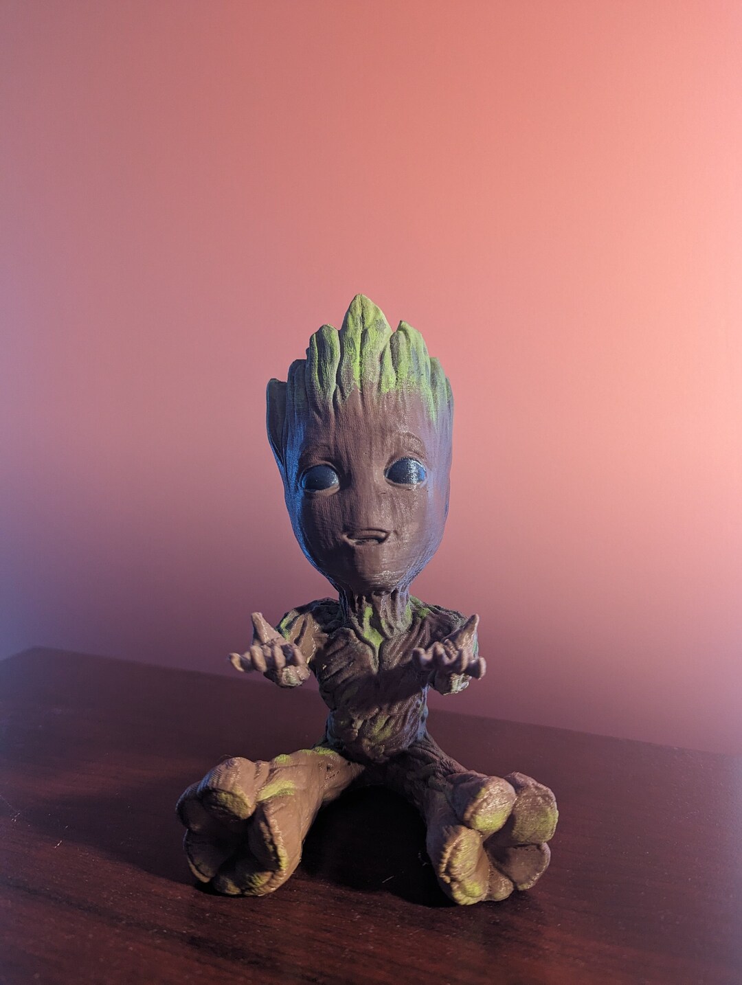 Marvel 3D Printed Handpainted Baby Groot Xbox and PS5 Controller Holder ...