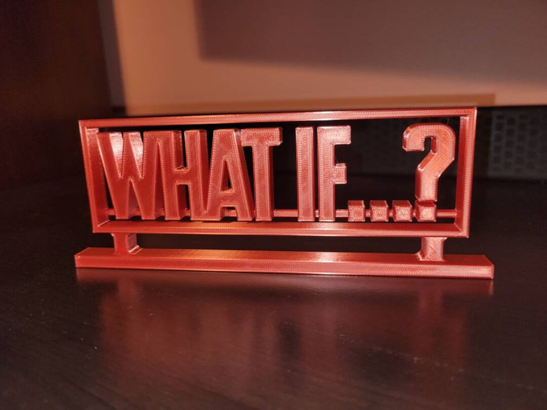 3D Printed Marvel What If Logo - Etsy