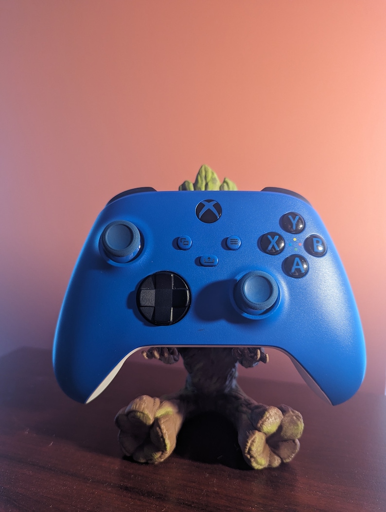 Marvel 3D Printed Handpainted Baby Groot Xbox and PS5 Controller Holder ...