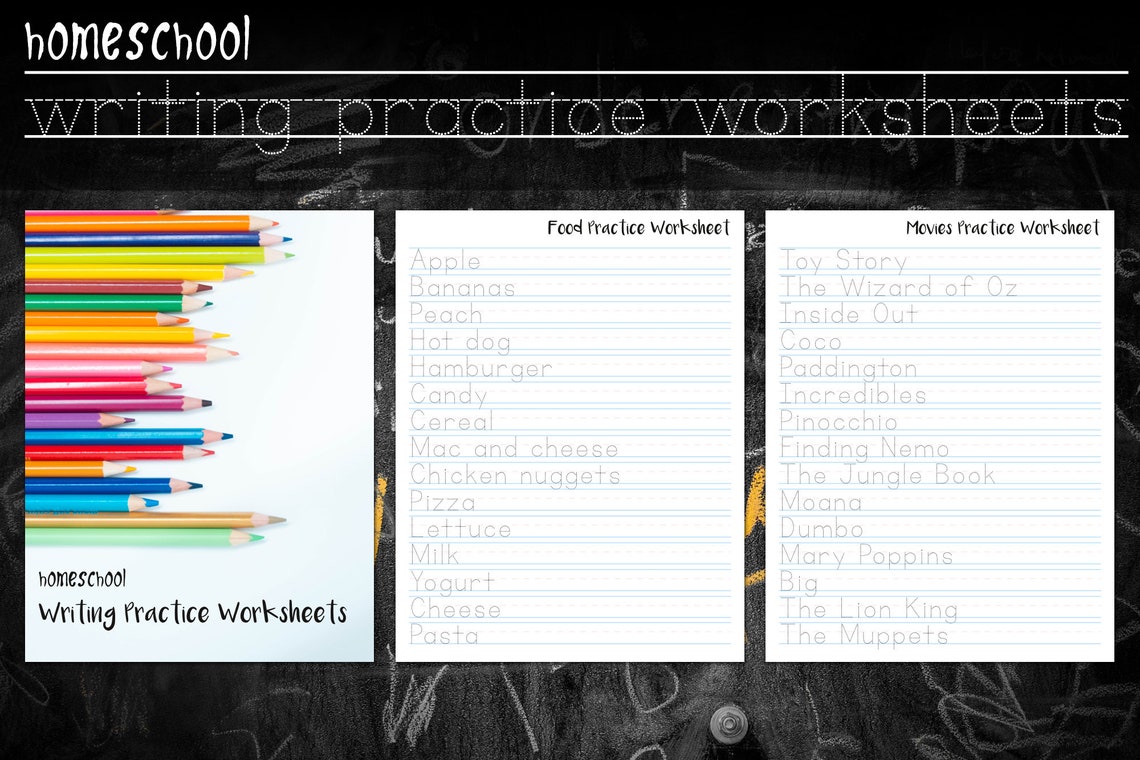 Homeschool Worksheets Homeschool Printable Homeschool | Etsy