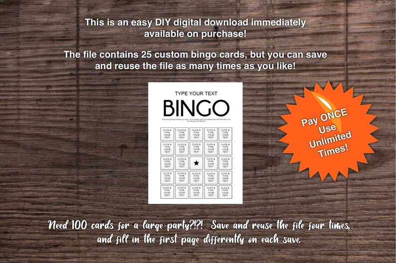 Printable Bingo Cards Custom Bingo Cards Cards Fill Etsy Printable Bingo Cards Custom Bingo Cards Cards Fill Etsy