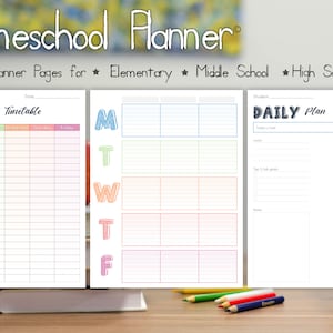 Homeschool Planner | Homeschool Printable | Homeschool Schedule ...