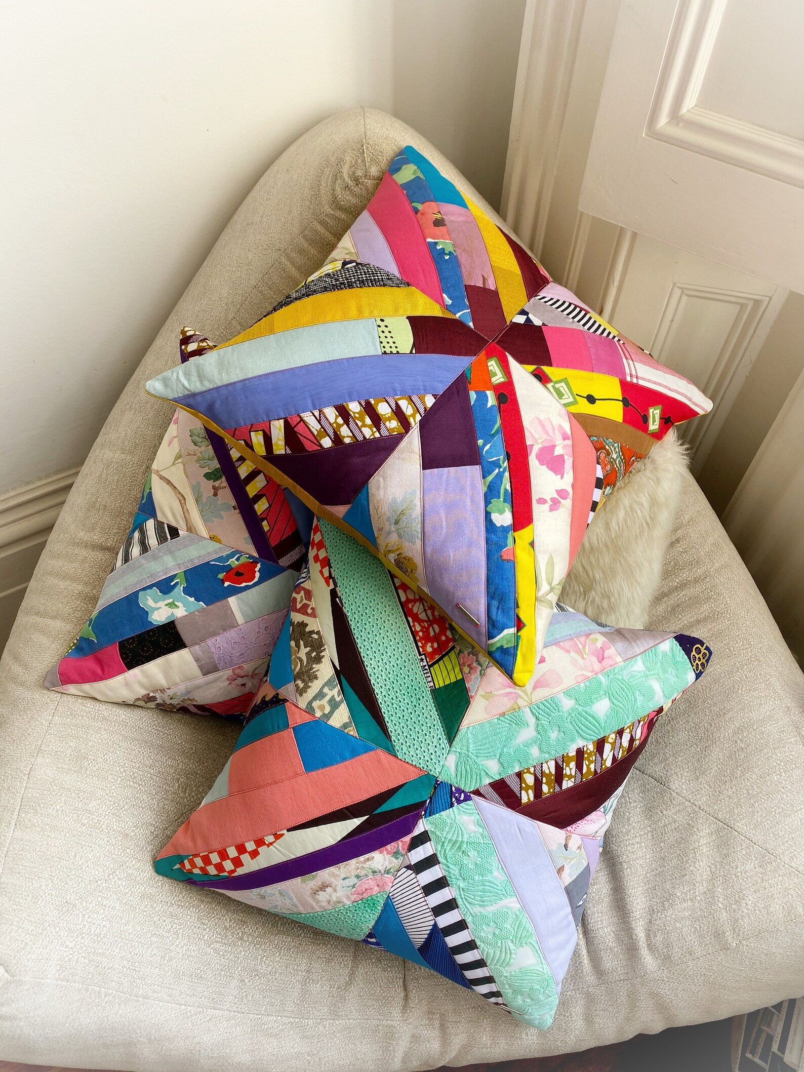 Patchwork recycled eco friendly vintage fabric | Etsy