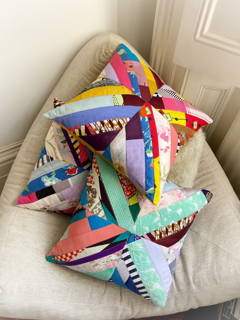 Patchwork Recycled Eco Friendly Vintage Fabric - Etsy Canada