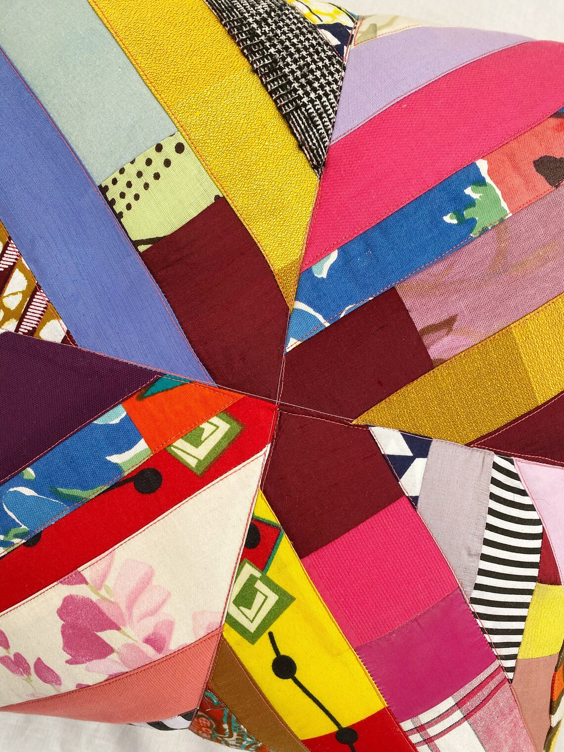 Patchwork Recycled Eco Friendly Vintage Fabric - Etsy Canada