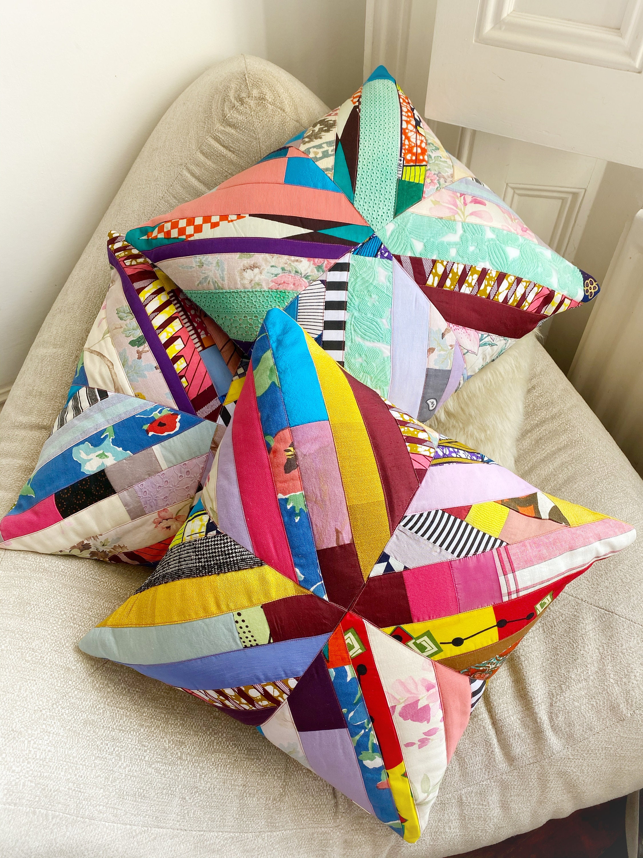 Patchwork recycled eco friendly vintage fabric | Etsy