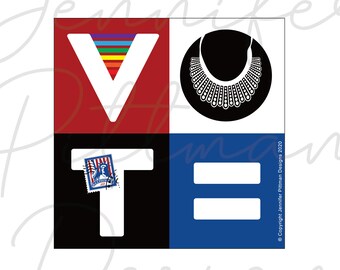 Register to Vote QR Code 3x4 Removable Bumper Sticker FREE - Etsy