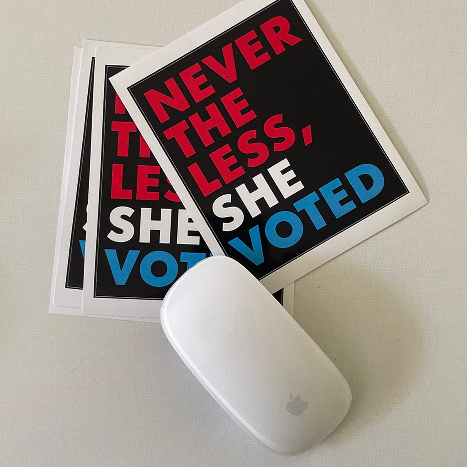 Nevertheless, She Voted Removable Vinyl Sticker. - Etsy