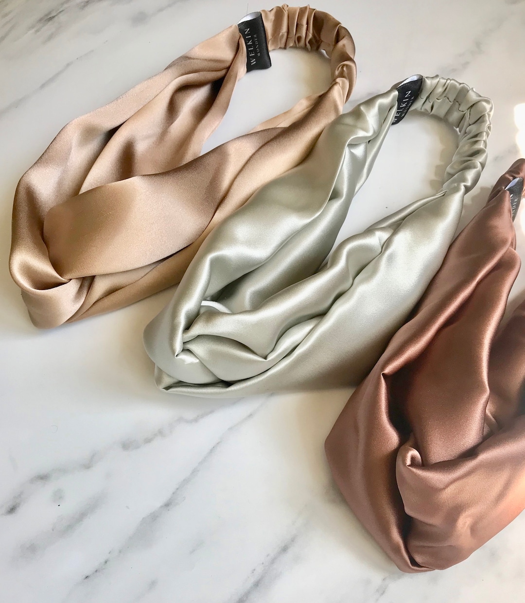 Pure Silk Hairband, 100% Mulberry Silk Satin Headband Accessory ...