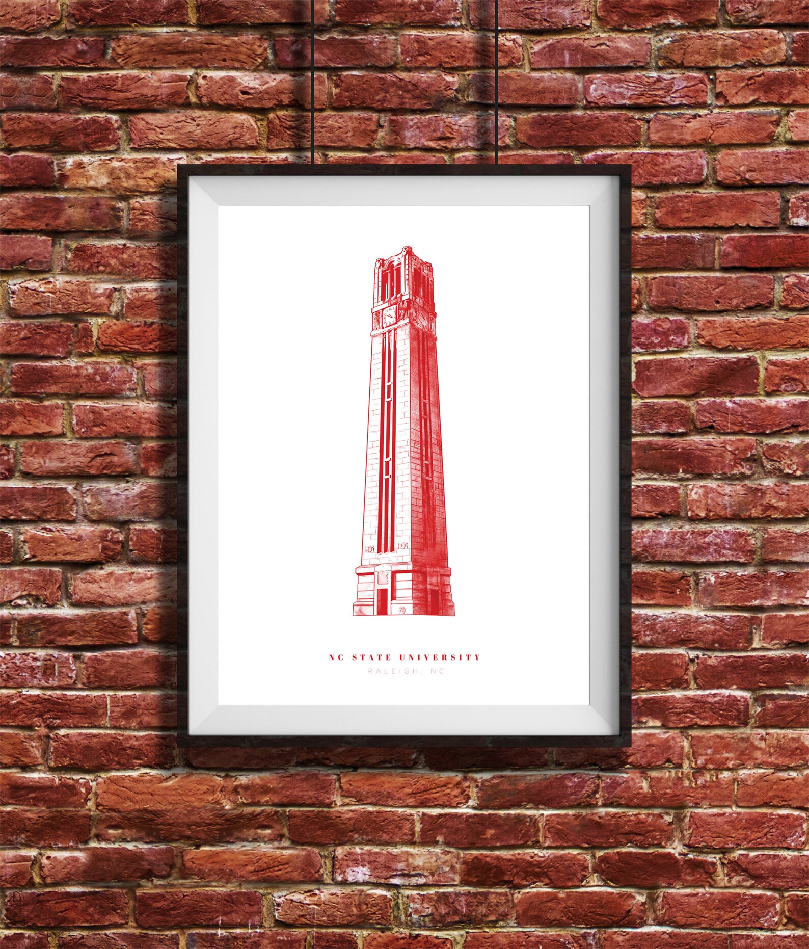 NC State University Gift | NC State Bell Tower Multi-size Print - Etsy