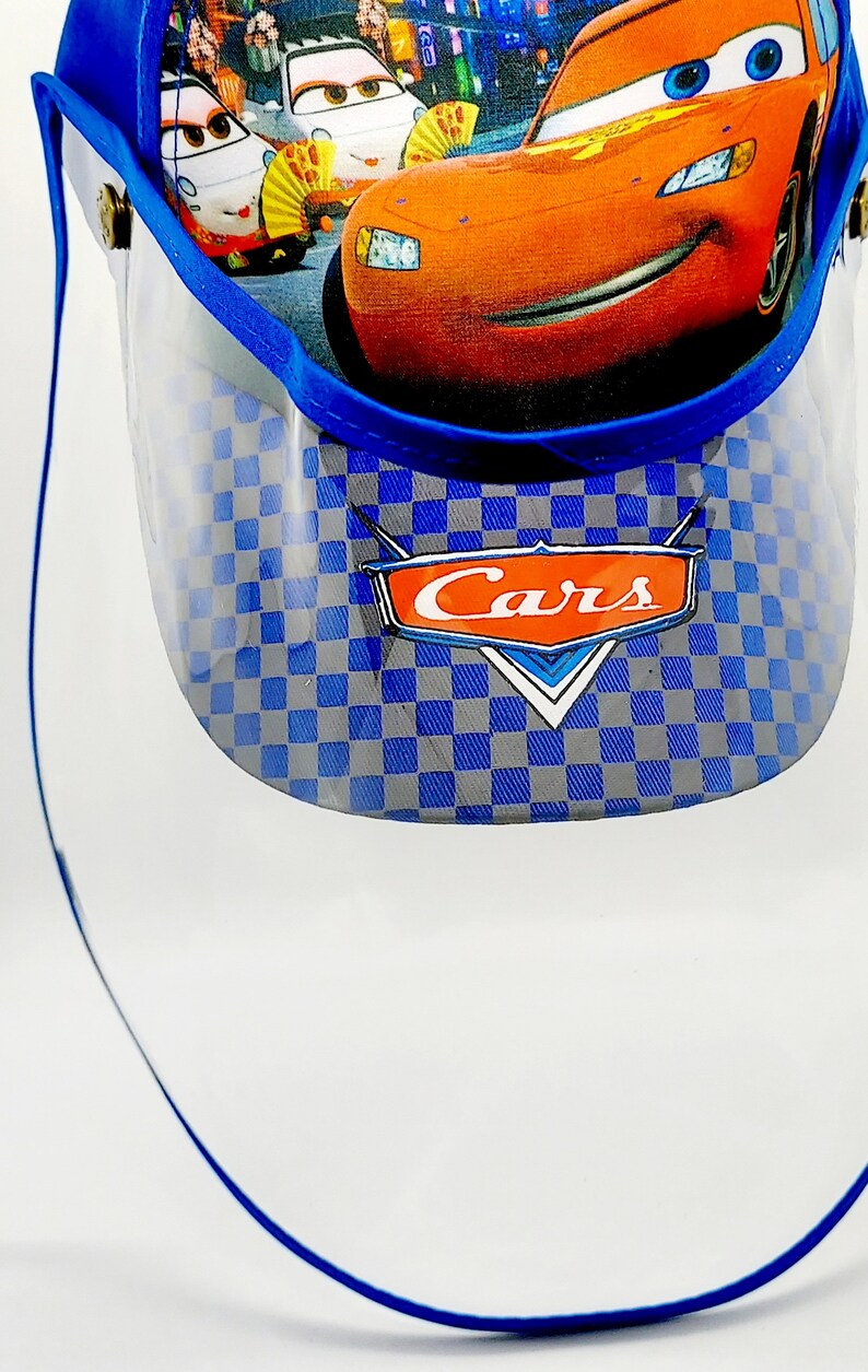 Lightning Mcqueen Face Shield Fits Ages 3-10 - Etsy