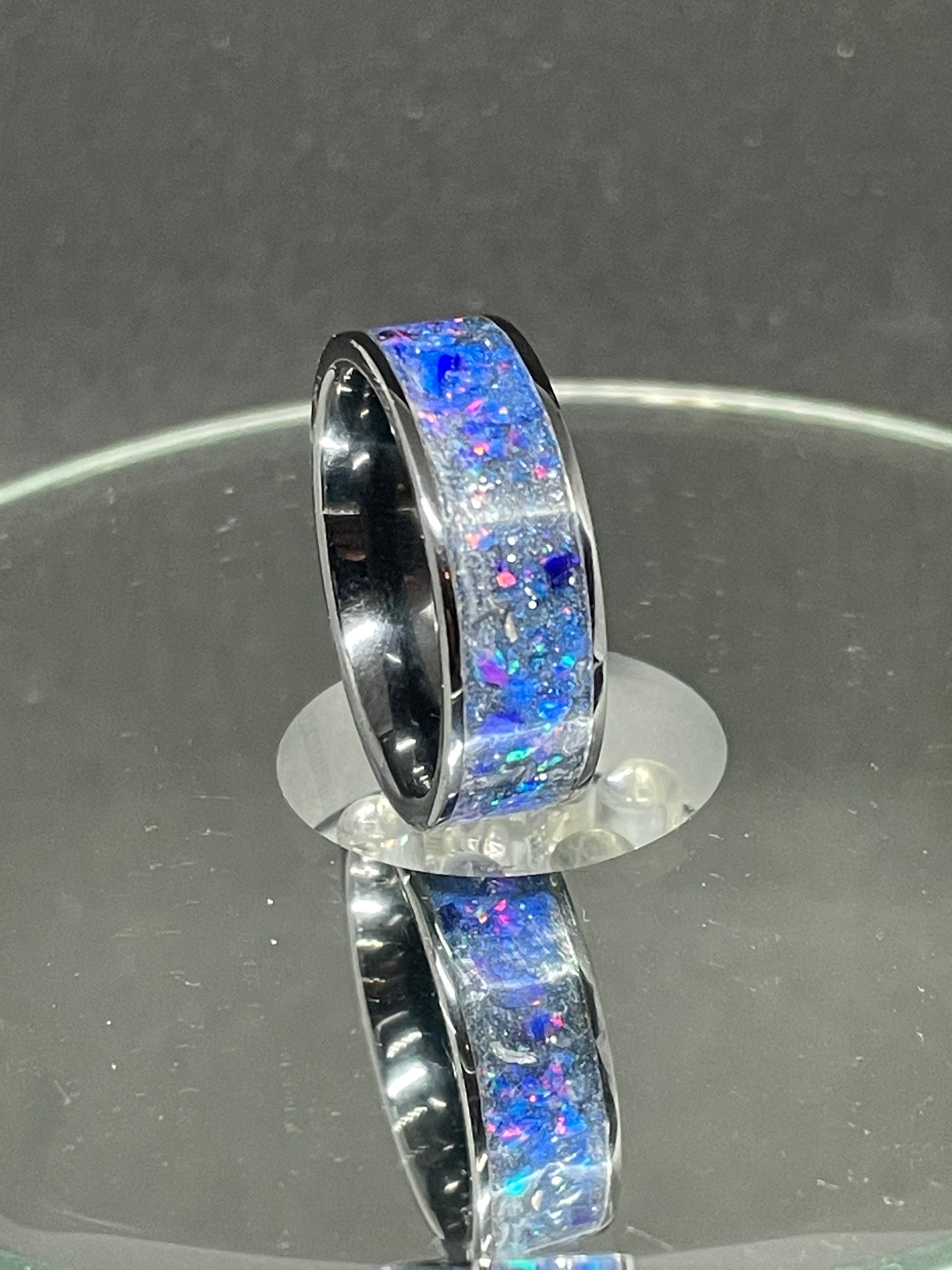 Night Sky Ring Meteorite Glow Ring - Etsy