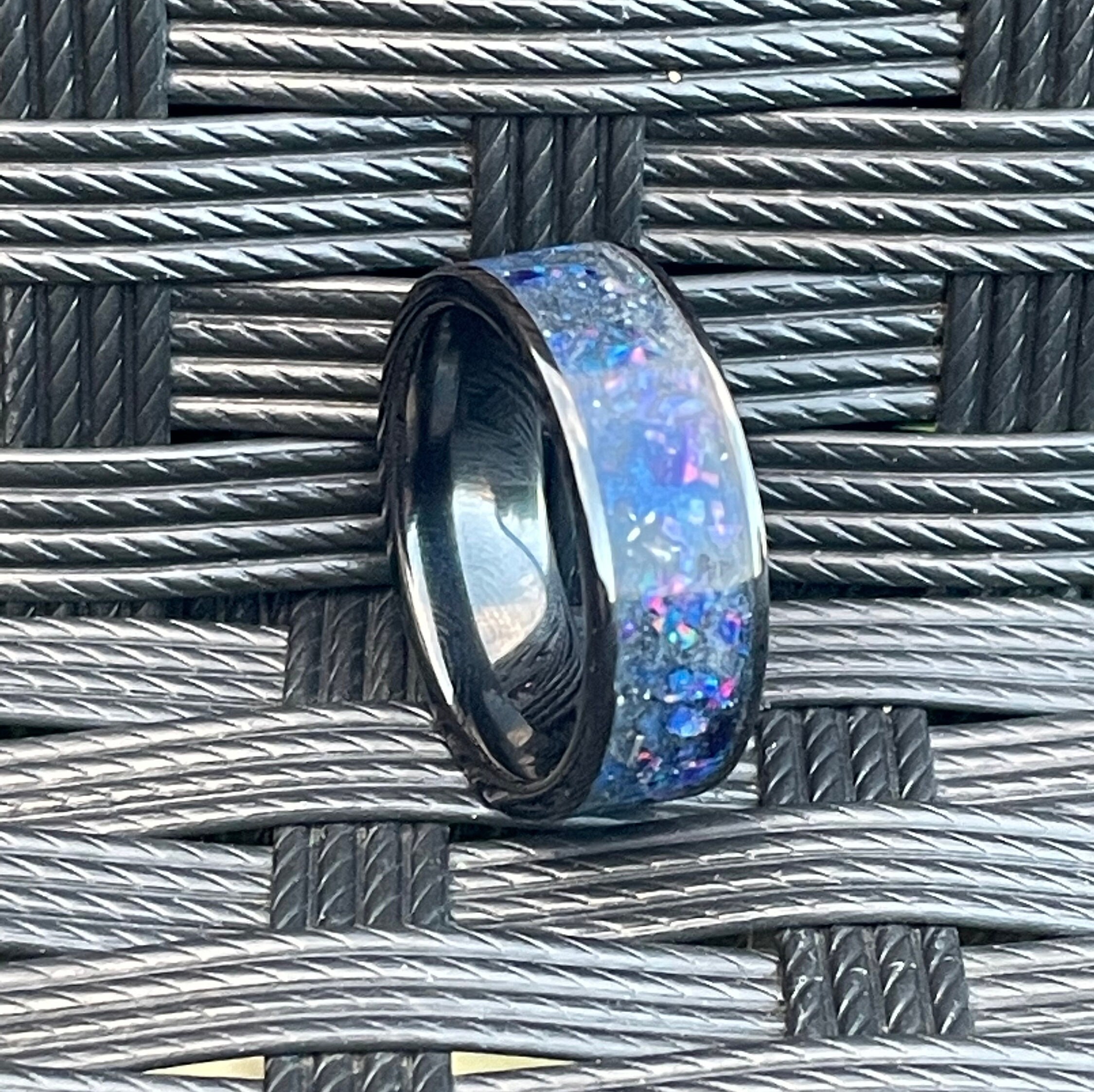 Night Sky Ring Meteorite Glow Ring - Etsy