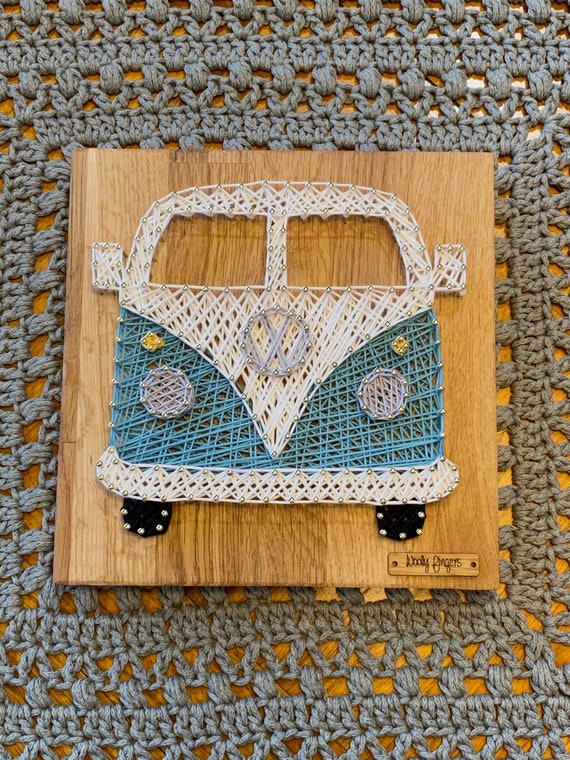 String Art Camper Van/ Wooden Present / Home Decoration/ | Etsy