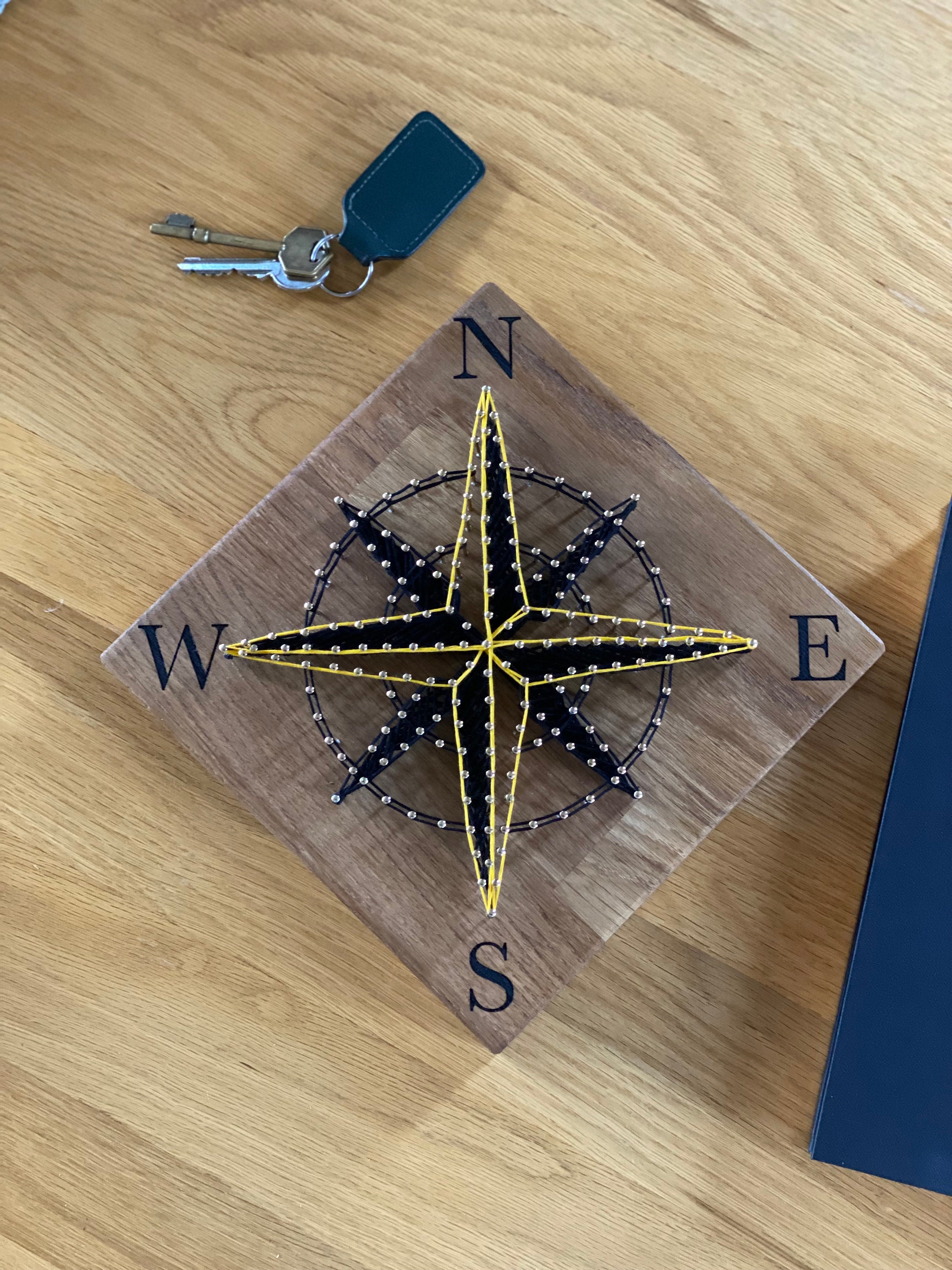 Compass / Wooden Compass / String Art / Gifts for Him - Etsy