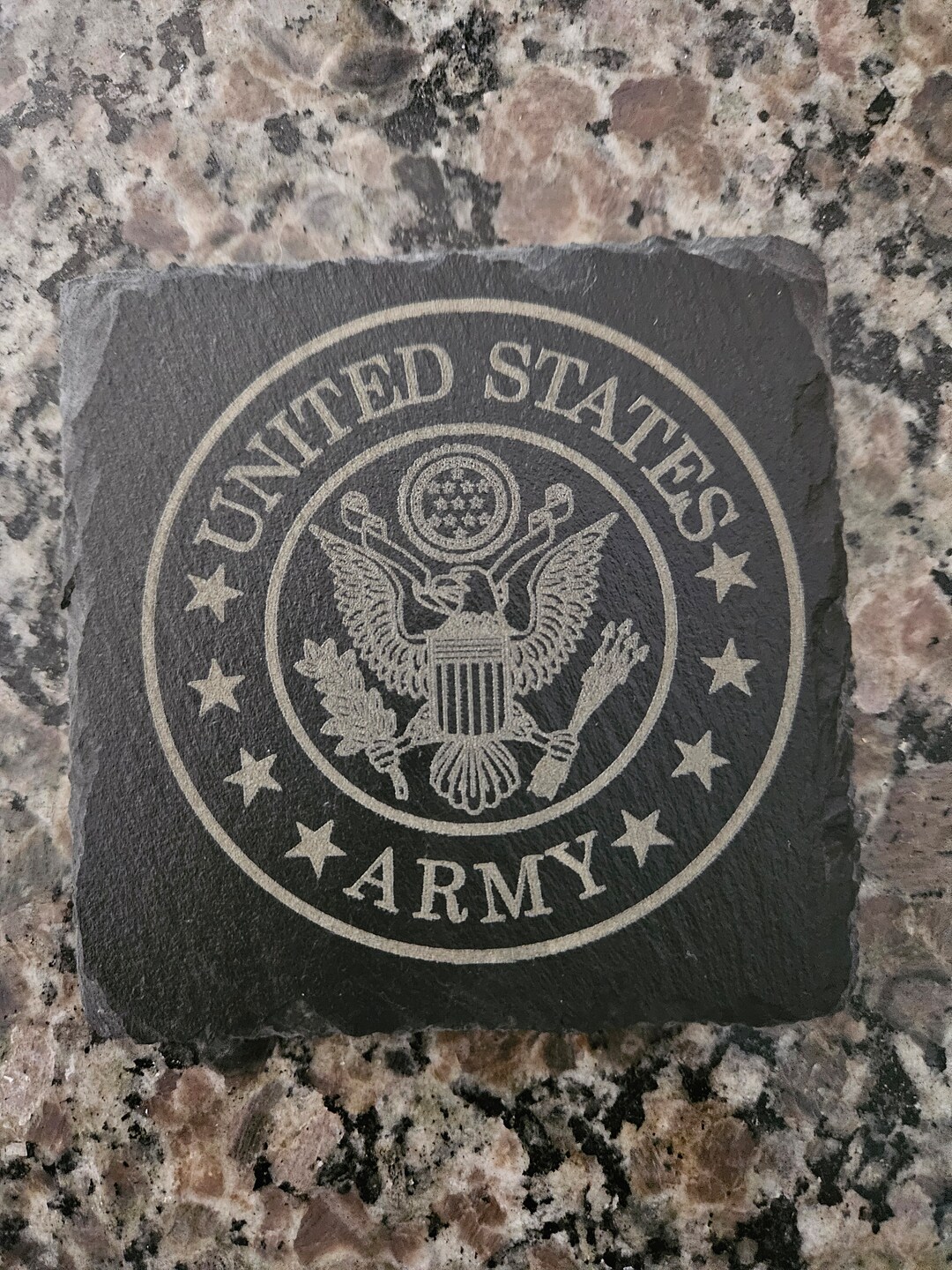 US Army Slate Coaster - Etsy