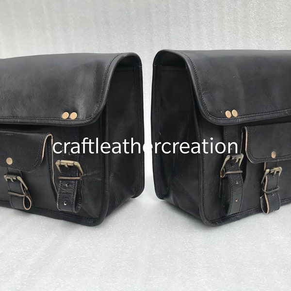 Motorcycle Leather Panniers - Etsy
