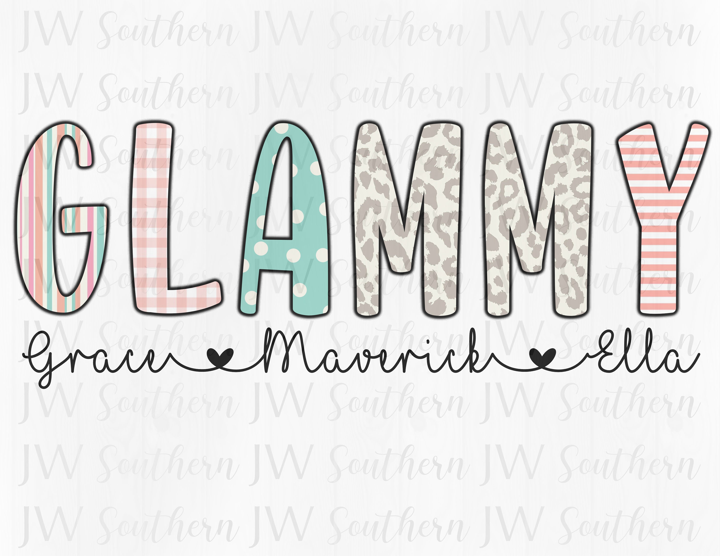 Personalized Glammy PNG - Etsy