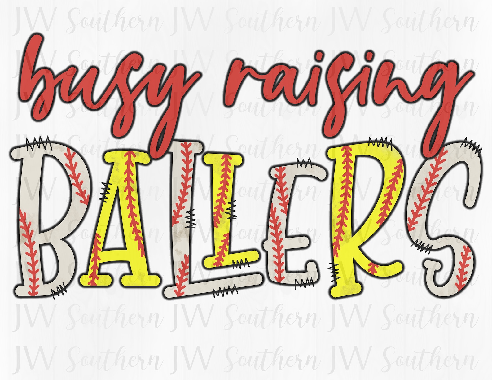 Busy Raising Ballers PNG (alternate Baseball & Softball) - Etsy