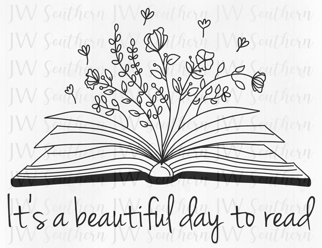 It’s a Beautiful Day to Read PNG - Instant Digital Download - Etsy