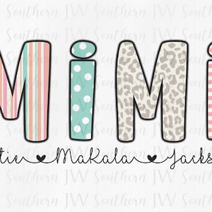 Personalized Mimi PNG - Etsy