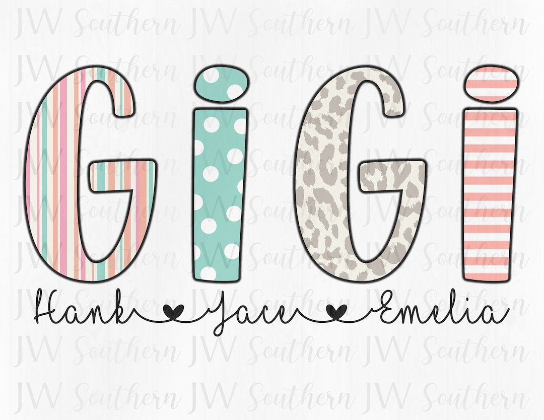 Personalized Gigi PNG - Etsy