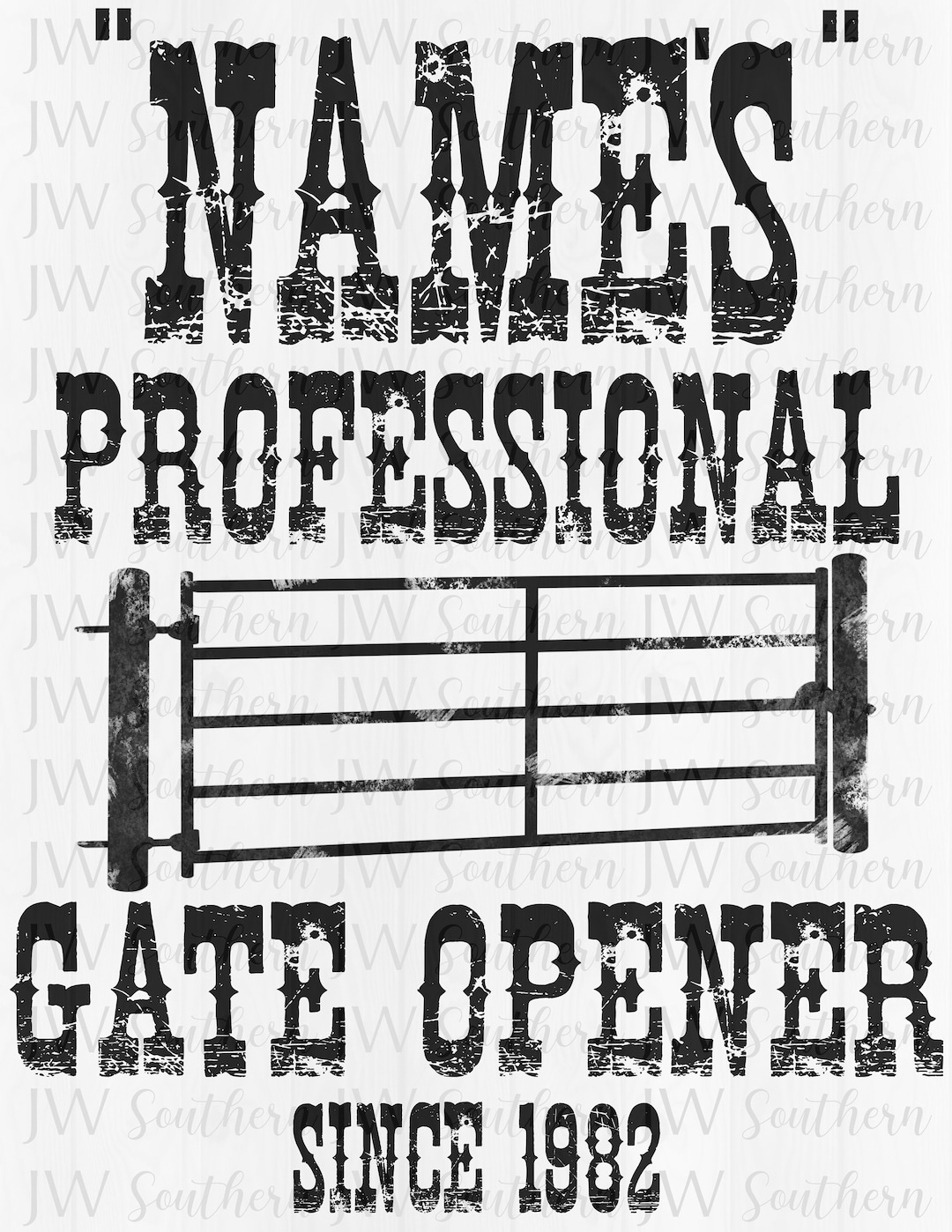 Personalized Professional Gate Opener PNG - Etsy