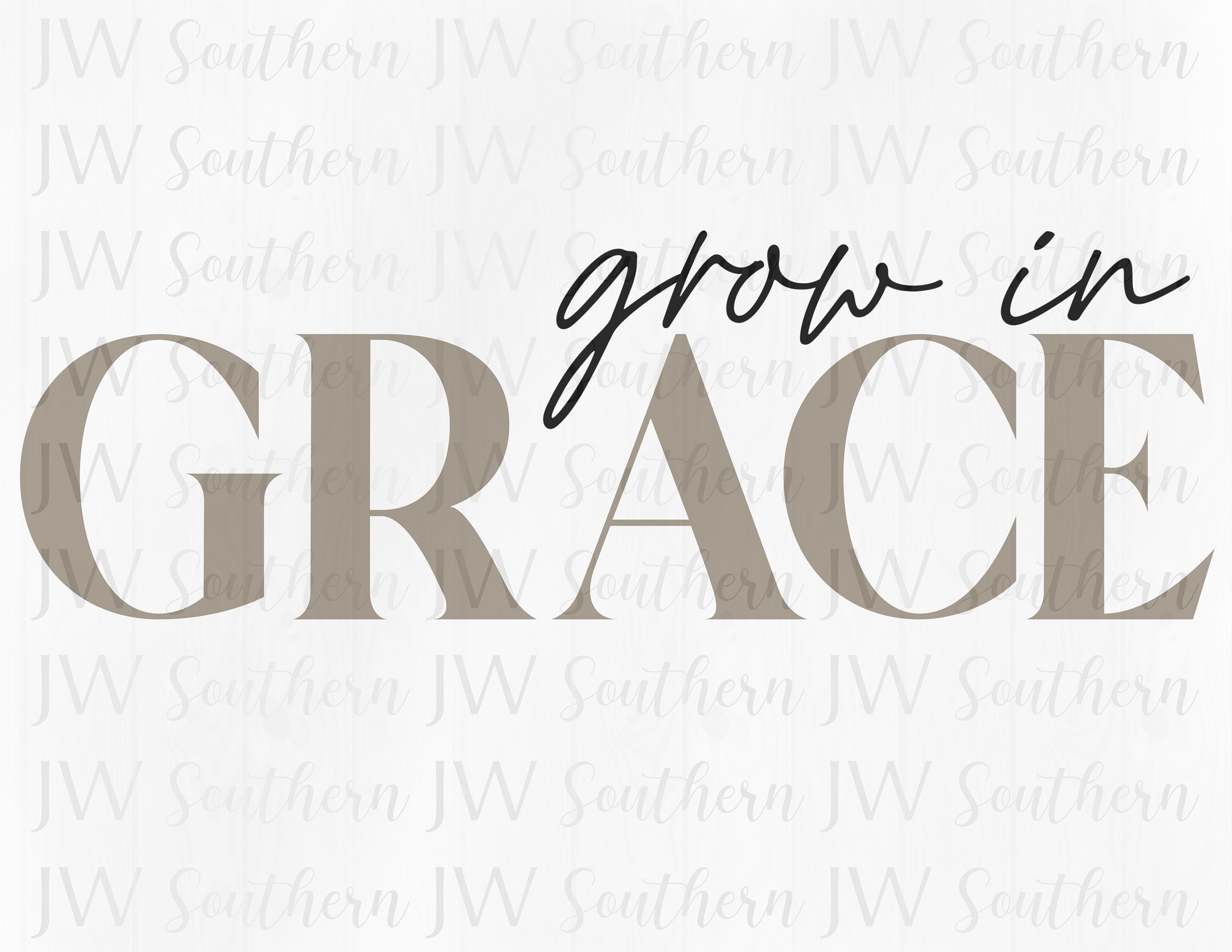 Grow in Grace PNG Instant Digital Download - Etsy