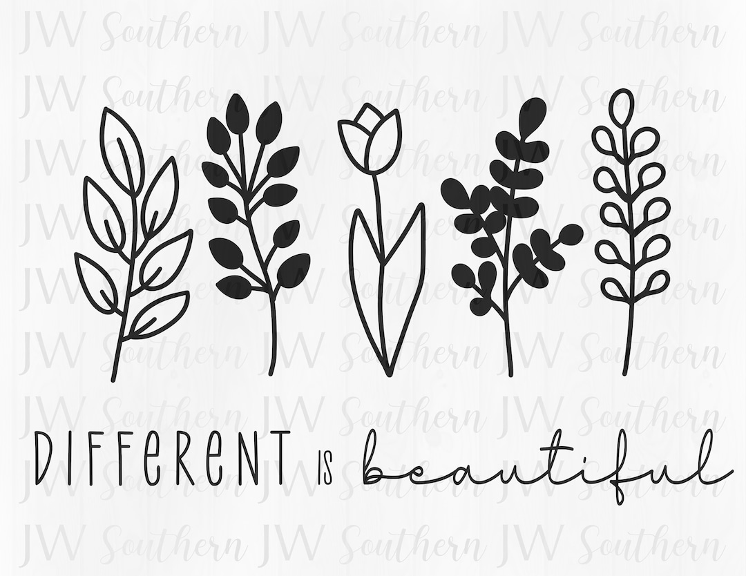 Different is Beautiful PNG - Instant Digital Download - Etsy
