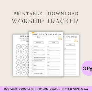Printable Spiritual Routine Tracker, Activity, Spiritual Habits ...