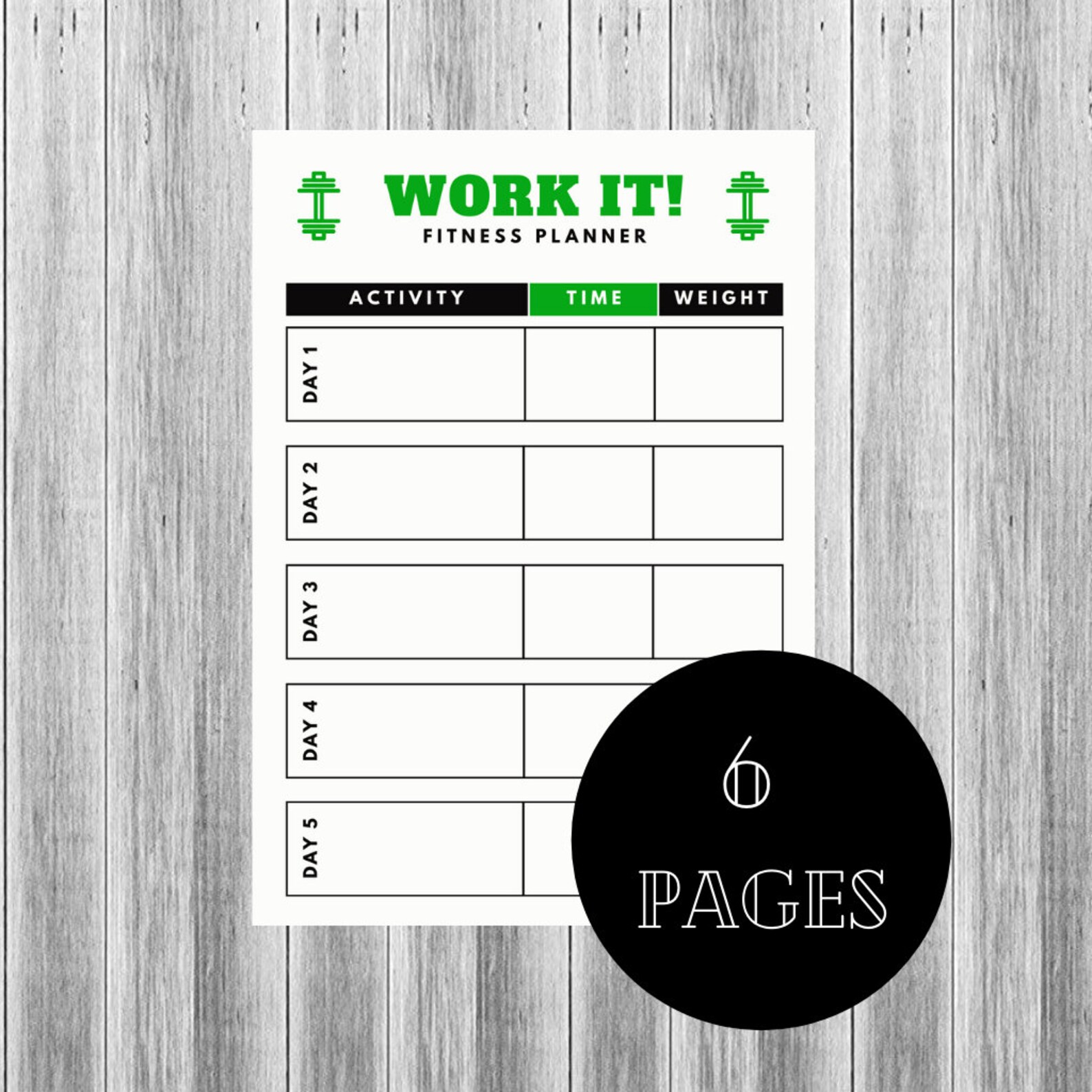 30 Day Challenge Workout Plan. Health Challenge Planner - Etsy