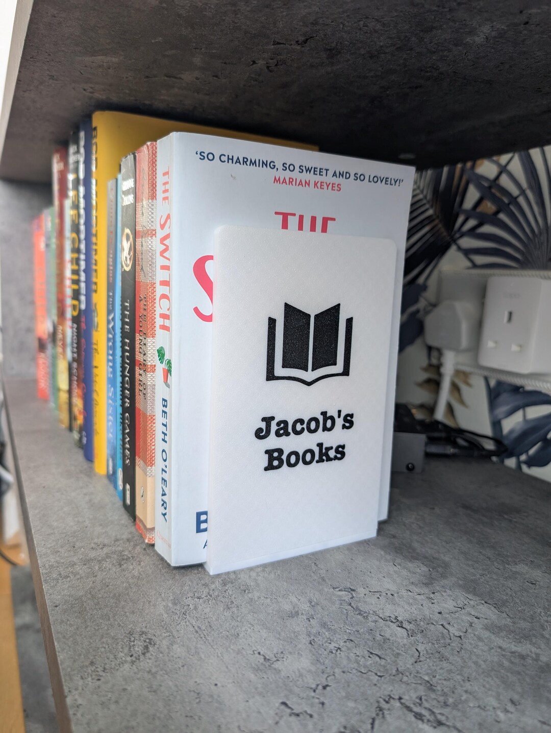 Custom 3D Printed Bookend – Personalised With Name – Book Logo ...