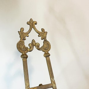 Vintage Brass Frame Stand 18" Tall - Brass Bible Stand - Victorian ...