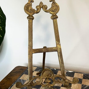 Vintage Brass Frame Stand 18" Tall - Brass Bible Stand - Victorian ...