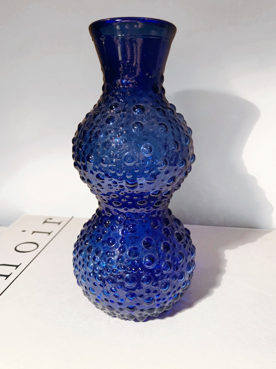 Cobalt Blue Empoli Glass Vase, Rossini Double Beehive, MCM Decor - Etsy