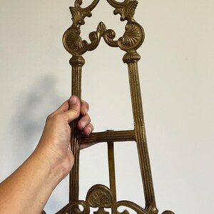 Vintage Brass Frame Stand 18" Tall - Brass Bible Stand - Victorian ...