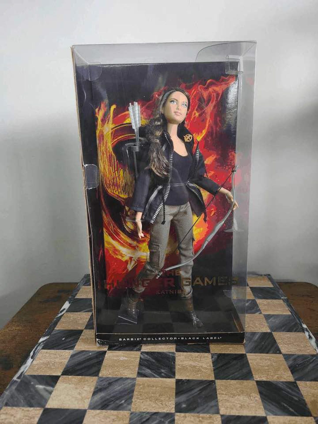 Katniss Everdeen Barbie Doll the Hunger Games Black Label 2012 Mattel ...