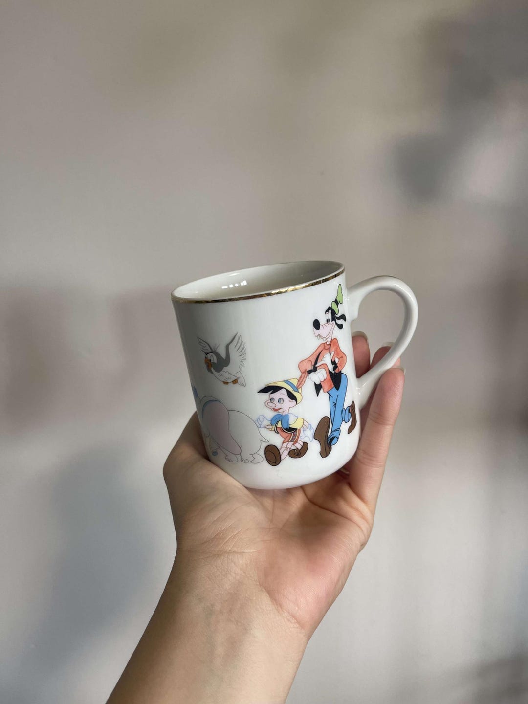 Vintage Walt Disney Mug, Mickey, Dumbo Pluto Pinocchio Etc - Etsy