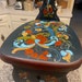 Norwegian Pouting Stool, Blue & Red Telmark Rosemaling, Handpainted ...