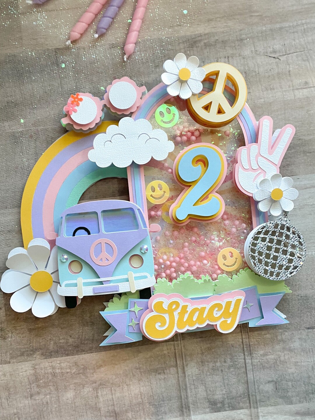 Groovy Birthday, Groovy Party, Groovy Party Decor, Groovy Theme, Cake ...