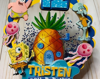 Spongebob Cake Topper | Etsy