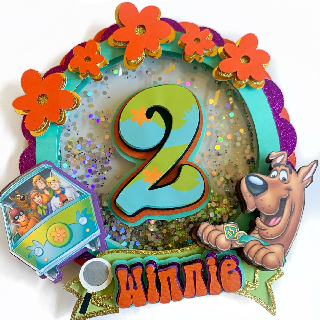 Scooby Doo Party Scooby Doo cumpleaños Cake Topper Scooby - Etsy México