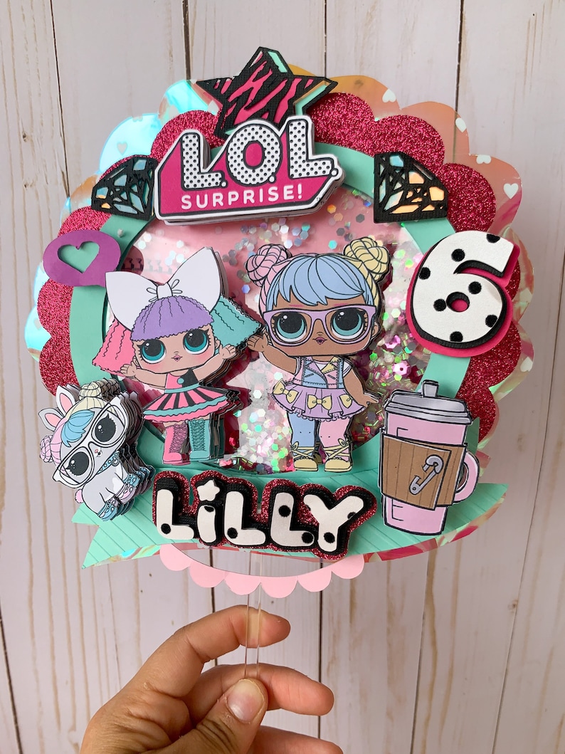 Custom Cake Topper Shaker Design Custom Birthday Party Theme - Etsy