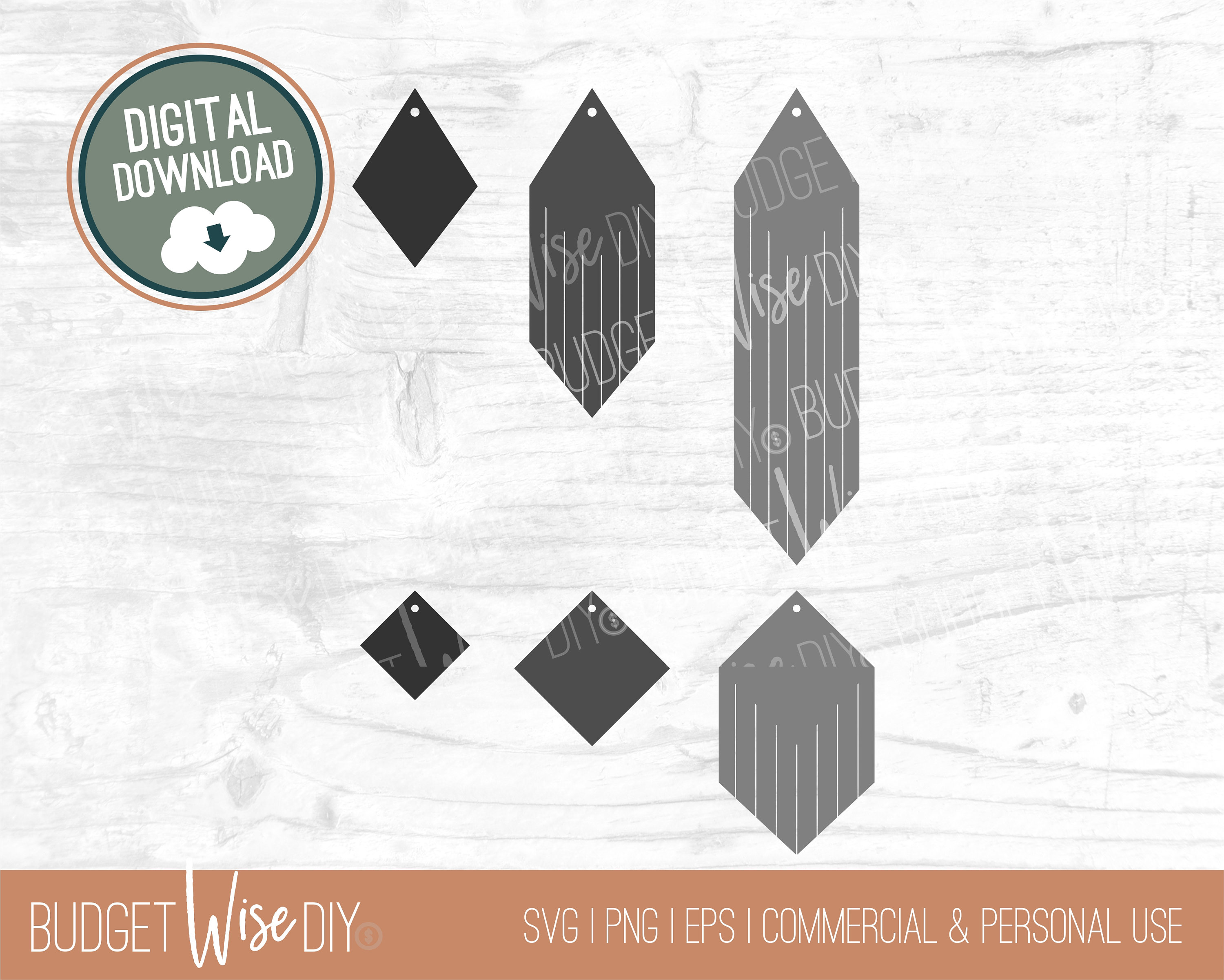 Earring SVG Earrings Cut File PNG Cricut Digital File - Etsy