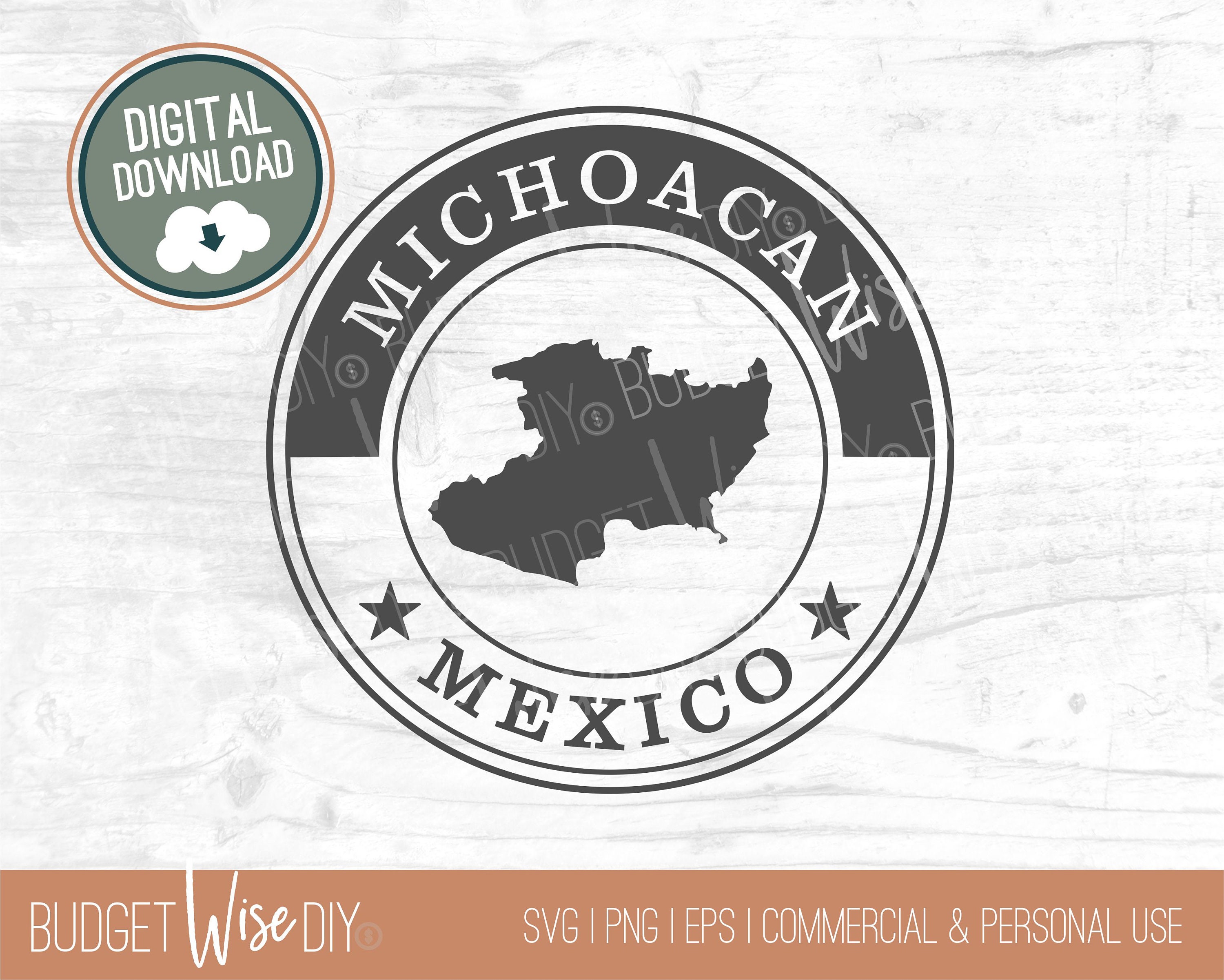 Michoacán México PNG Tshirt Vinyl Print File Cricut Digital File Cut ...