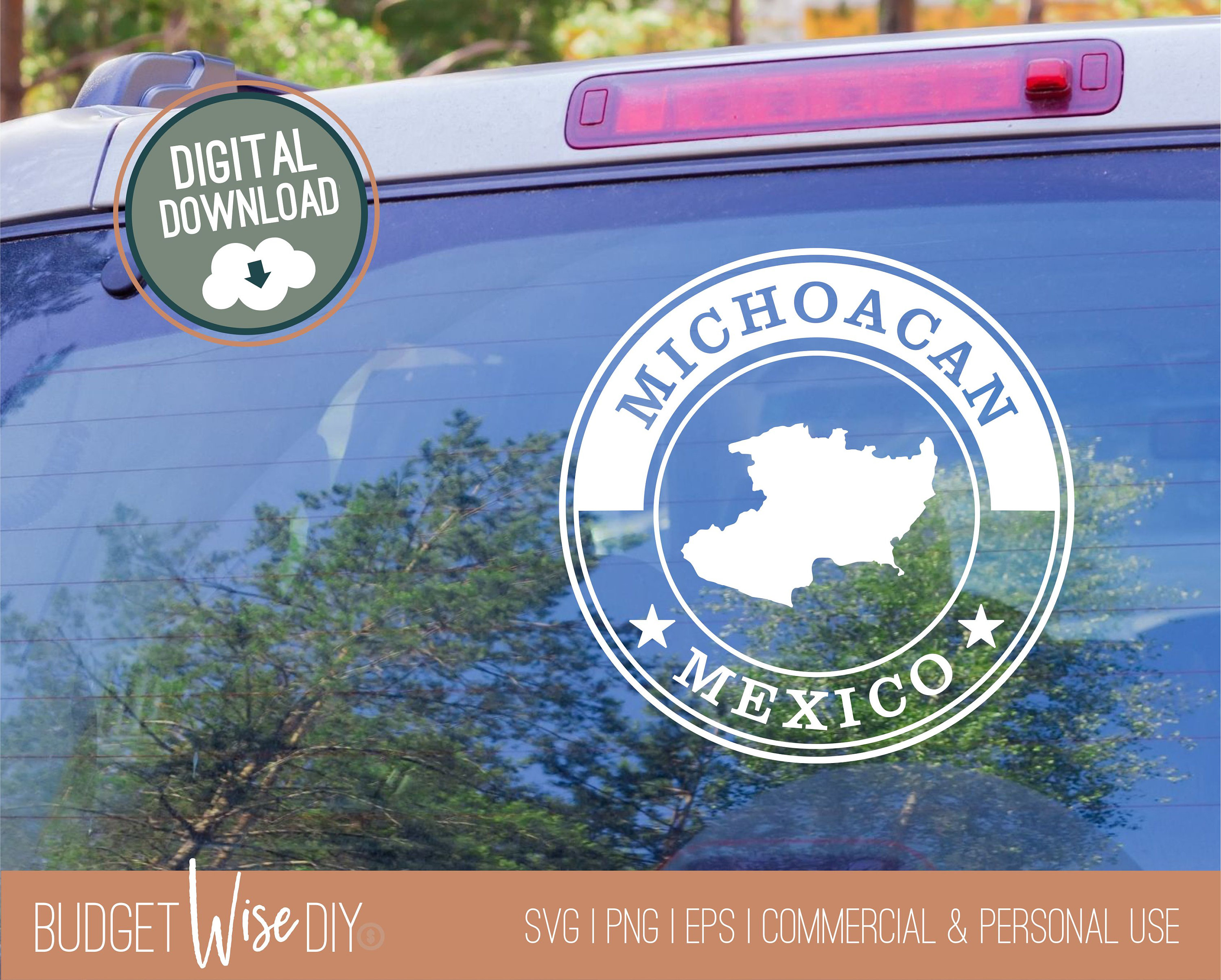 Cricut Digital File Tshirt Vinyl Print File Michoacan Mexico PNG Cut ...