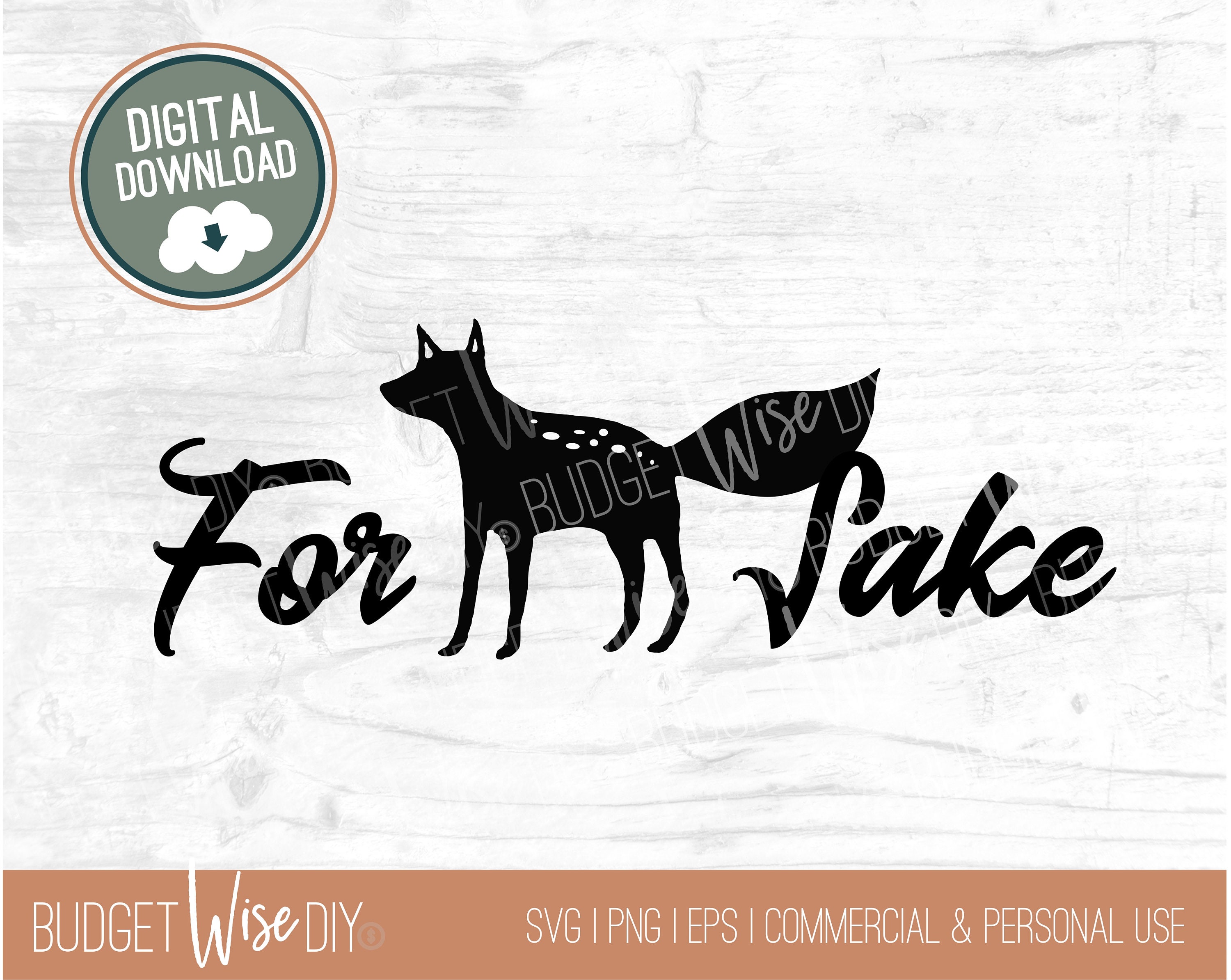 For Fox Sake SVG Cut File PNG Cricut Digital File - Etsy