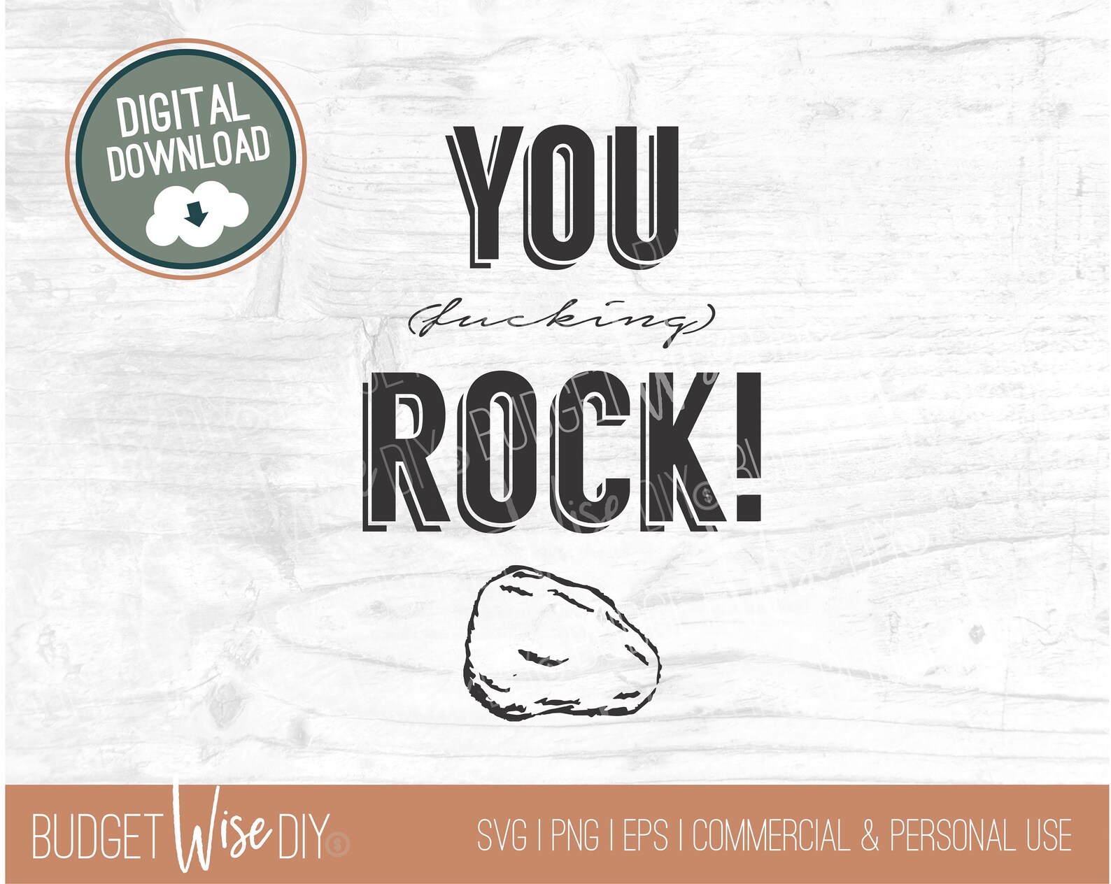 You FN Rock SVG - You Rock SVG - Funny Cut File - Cricut - Digital File ...