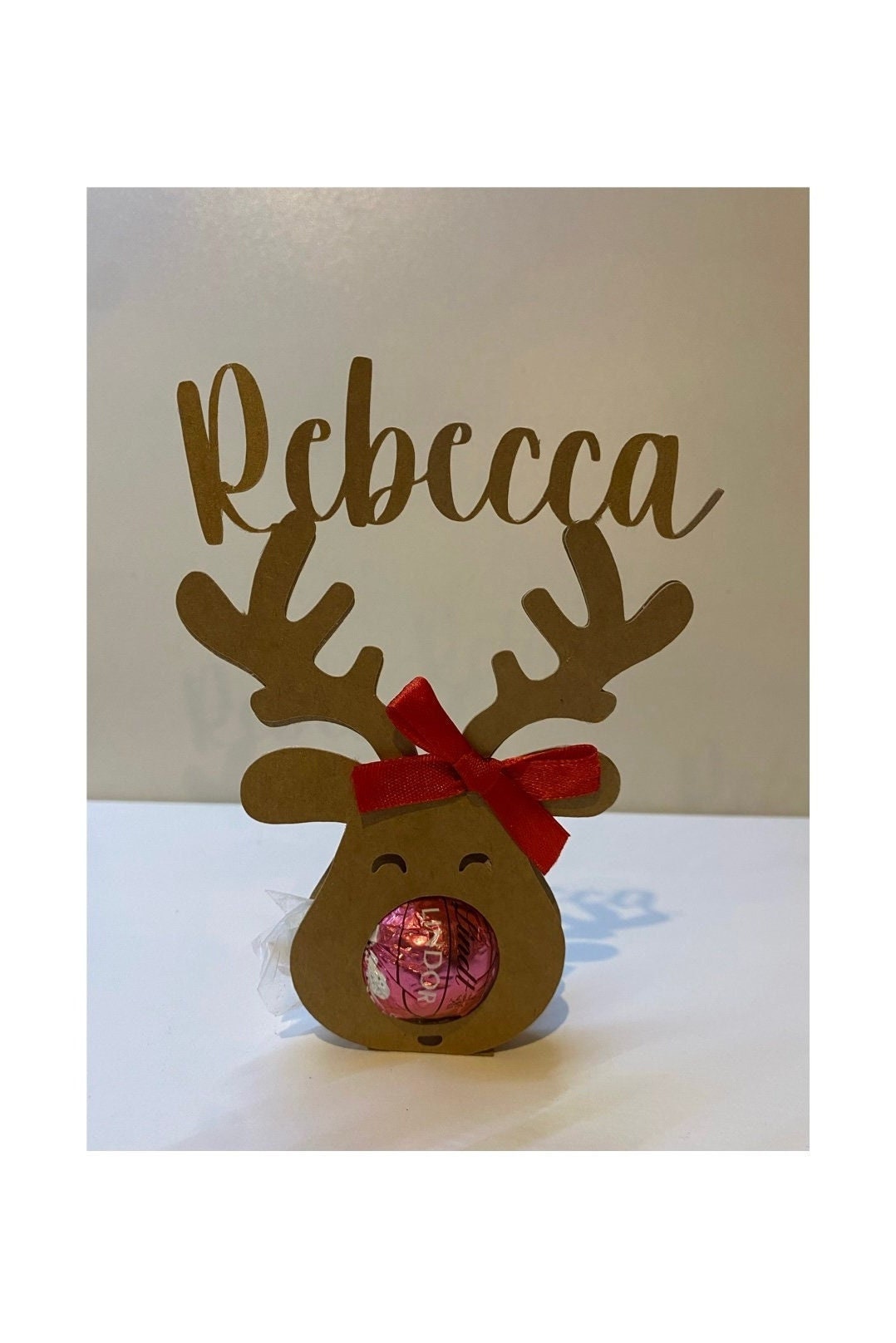 Personalised Reindeer Name Cards / Christmas Table Decor / - Etsy UK
