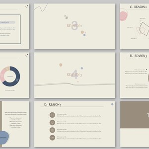 Simple Brown Powerpoint Template - Etsy